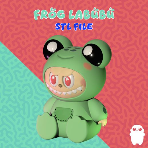 🐸 frog Labubu・ STL File for 3D printing・Cults
