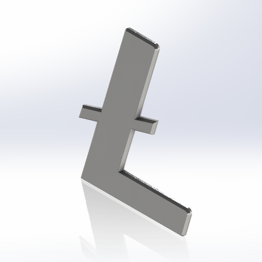 Free STL file Litecoin Symbol 🪙 ・3D printable model to download・Cults