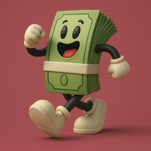 💵 Dollar Bills Character Toy・ STL File for 3D printing・Cults