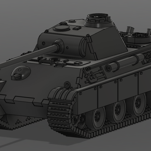 🇩🇪 Panzerkampfwagen V Panther- Ausf G・ STL File for 3D printing・Cults