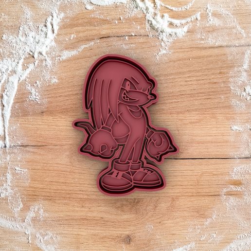 STL file Knuckles cookie cutter from Sonic 🍪 ・Design to download and 3D ...