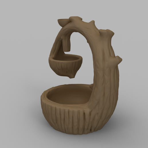 🌳 Backflow Incense Burner - Tree Style Waterfall・ STL File for 3D ...