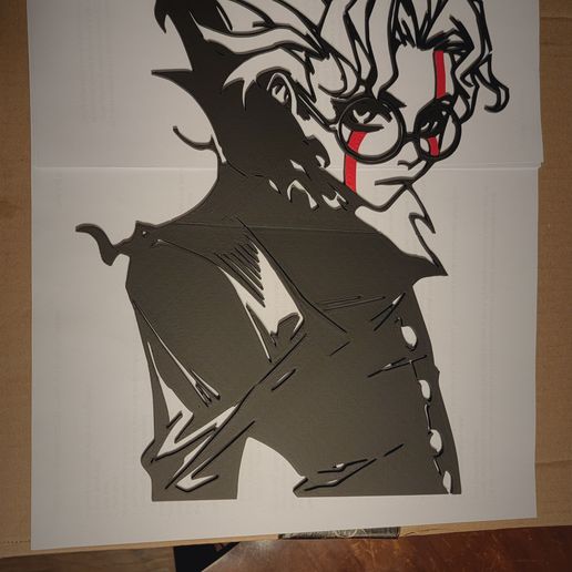 3D printable Dandadan Okarun Wall Art • made with Prusa MK4S・Cults