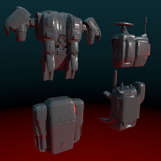 😇 Halo Mega Construx/bloks BACKPACKS SPARTAN KIT・ STL File for 3D ...