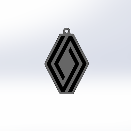🚗 car logo keychain renault・ STL File for 3D printing・Cults