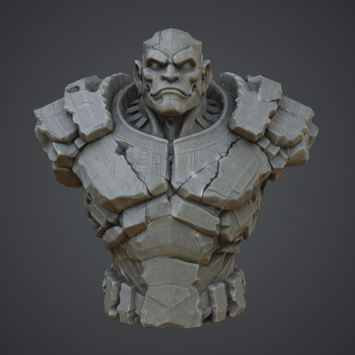 👤 Stone Juggernaut Warrior Bust・Free STL File for 3D printing・Cults