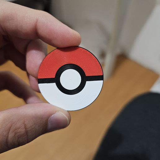 🐉 Popsocket Pokeball plate only・Free STL File for 3D printing・Cults