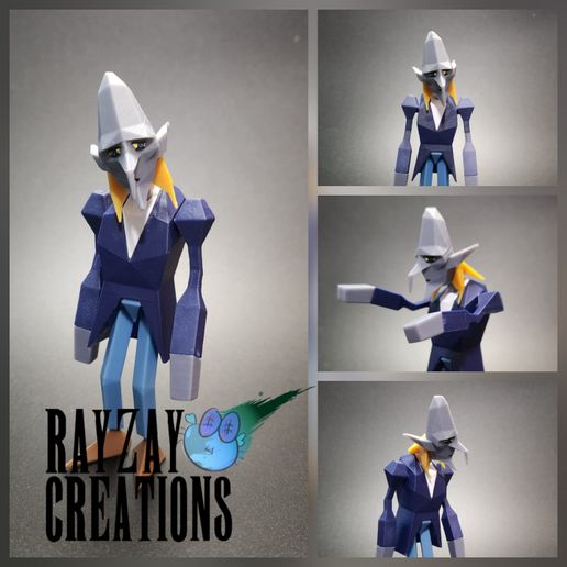 🏨 Hotel concierege vampire Zombie from Final Fantasy VII low poly ...