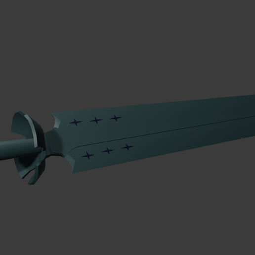 🗡️ Asta's Demon-Dweller Sword・ STL File for 3D printing・Cults