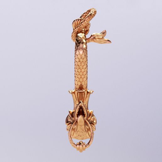 🐉 CHINESE Dragon Style Front Door Cabinet Handle・ STL File for 3D ...