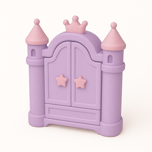 🏰 Dollhouse Castle Wardrobe・ STL File for 3D printing・Cults