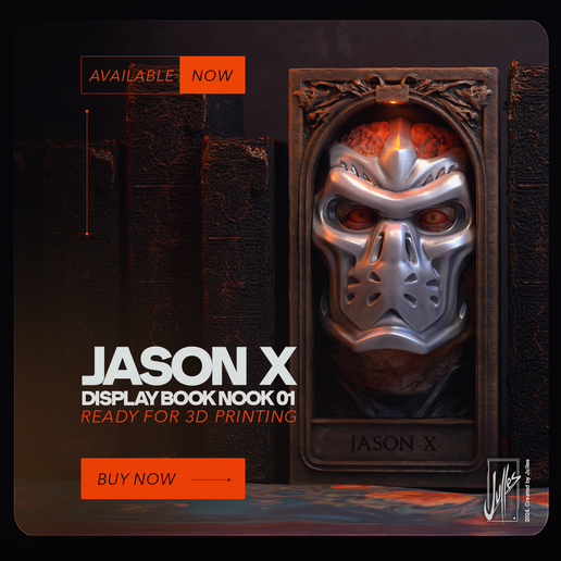 📚 Jason X Display Book Nook 01 3D Print Model・ 3D File for 3D printing ...