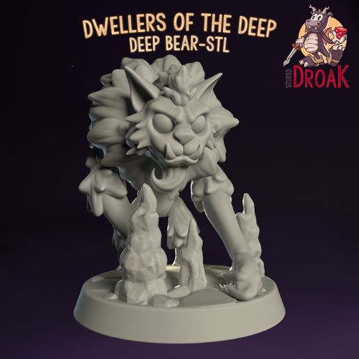 STL file Deep Bear - Dwellers of the Deep 🐻 ・3D print object to ...