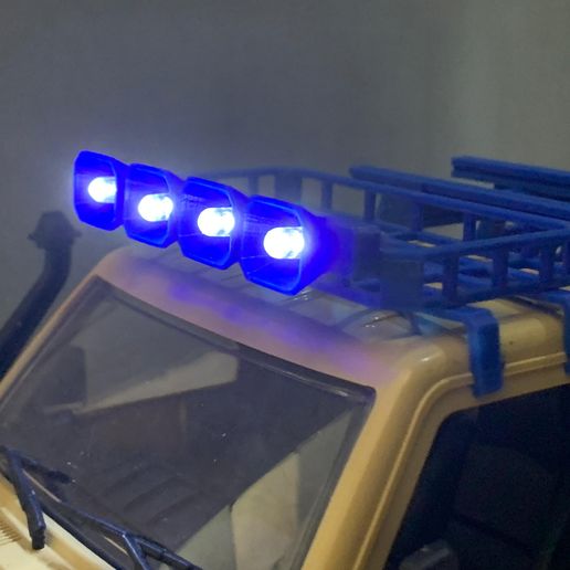 🚁 RC MN82 (LC79) Roof Rack with Lights・ STL File for 3D printing・Cults