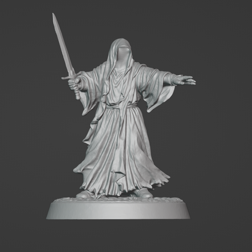 🎲 Shadow Wraith Swordmasters – 3-Pose Pack (32–40 mm One-Piece STLs ...