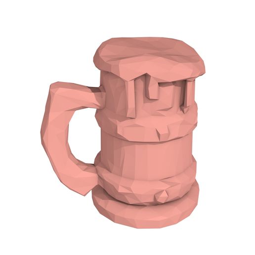 STL file Beer mug low poly 🍺 ・3D printer design to download・Cults