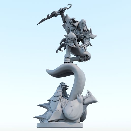 🎲 pyke League of Legends 3D print model・ STL File for ・Cults