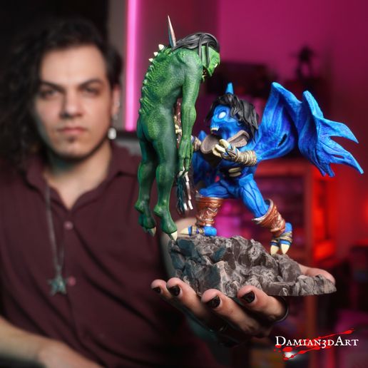 👾 Raziel Legacy of Kain: Soul Reaver STL 3D Model - DamAndDam・ STL File ...