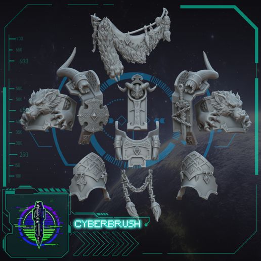 🛰 Space Vikings Mech Kit・ 3D File for 3D printing・Cults