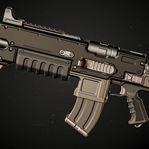 🛰 MK2 Space Rifle Display/Cosplay Prop・Free STL File for 3D printing・Cults