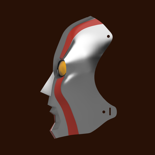 🪖 Megaloman Cosplay Mask・ STL File for 3D printing・Cults