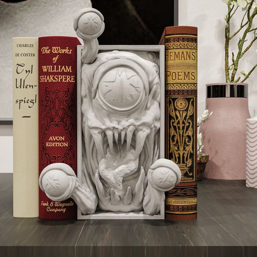 📚 Beholder Book Nook・ 3D File for 3D printing・Cults