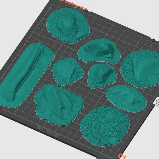 🏖️ Beach Rock Set 1 Hq・ STL File for 3D printing・Cults