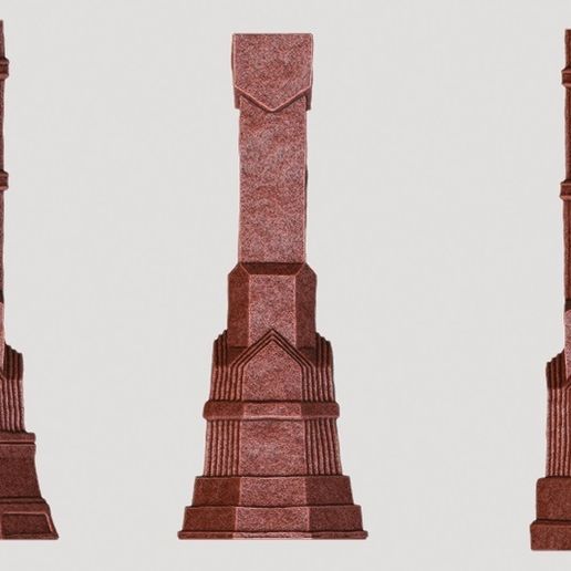 STL file Dwarven Pillars ⚔ (OBJ)・Template to download and 3D print・Cults