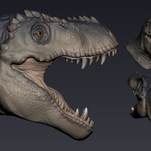 🎨 V-rex Head・ STL File for ・Cults