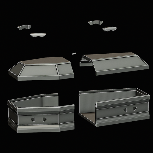 STL file mummy coffin box gift for 3D printing on bottles 👻 ・Model to ...