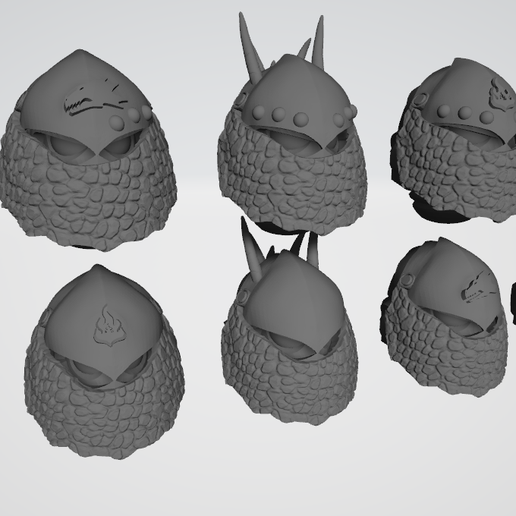 🛰 Volcanic Space Warriors Masked Heads・Fichier 3D Gratuit pour ・Cults