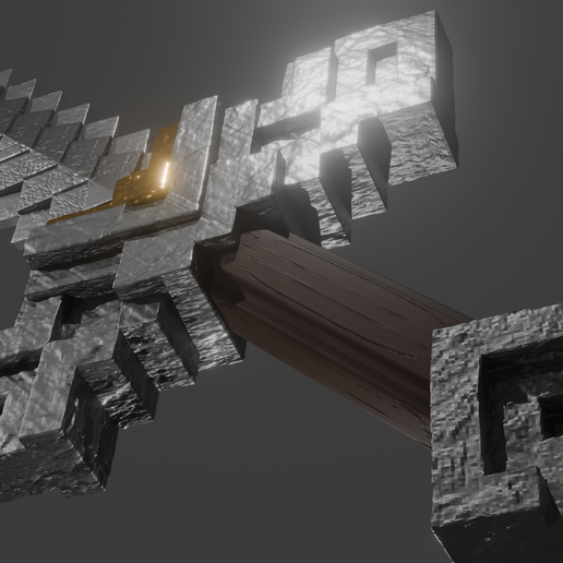🎬 Minecraft Movie Sword - 3D printable・ STL File for 3D printing・Cults