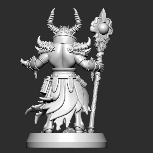 🆓 Demon Archmage - Frostfire Sovereign・Free STL File for 3D printing・Cults