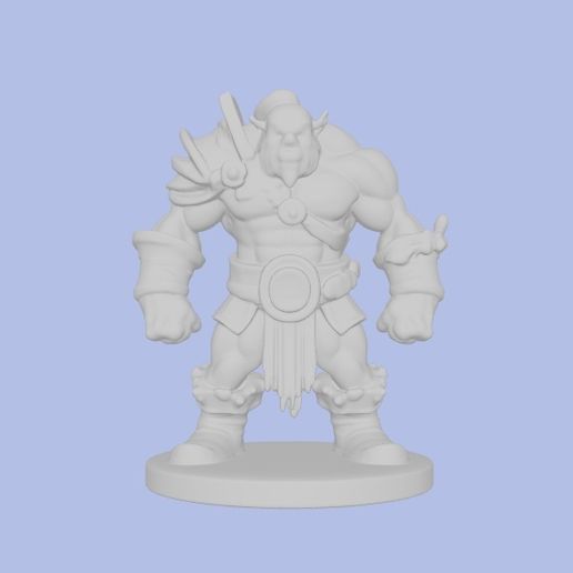 STL file Orc miniature 🗿 ・3D printing design to download・Cults