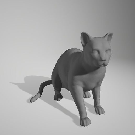 Free STL file cat 04 🐱 ・3D printing template to download・Cults