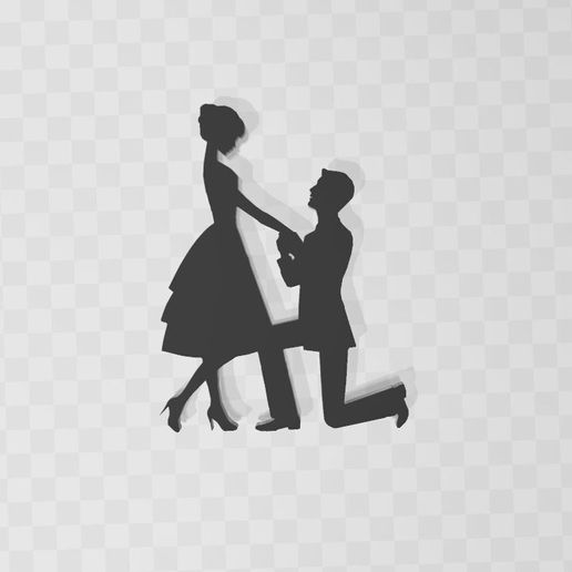 proposing silhouette