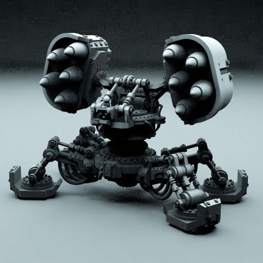 🚀 Mobile Heavy Rocket Launcher - Sci Fi wargame proxy miniature・ 3D ...