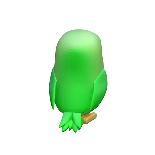 🦜 White-eyed parakeet・ STL File for 3D printing・Cults