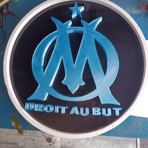 STL file OLYMPIQUE DE MARSEILLE LOGO・3D printer design to download・Cults