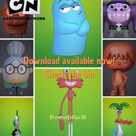 🦸 Foster’s Home for Imaginary Friends 3D Model Collection・ STL File for ...