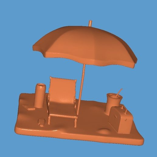 🏖️ Beach Setup・ STL File for 3D printing・Cults