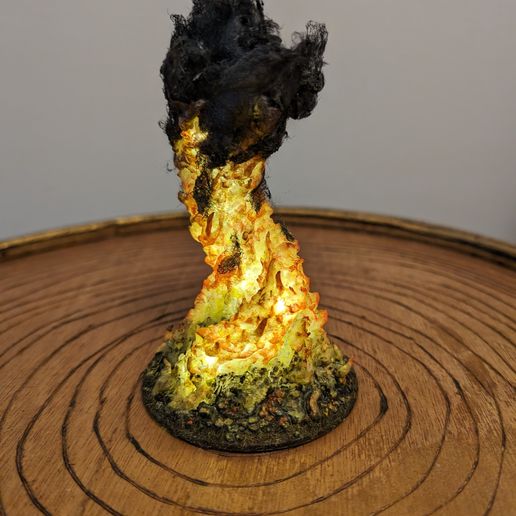 🔥 Fire Pillar Template 3 Inches・ 3D File for 3D printing・Cults