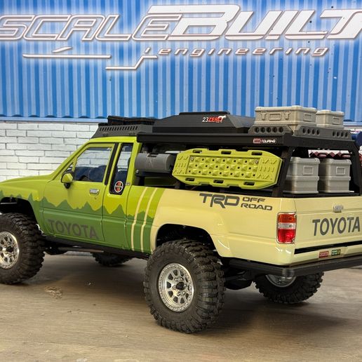 🛏️ RC4WD XtraCab Rear Bed Overlanding Rack Setup・ STL File for 3D ...