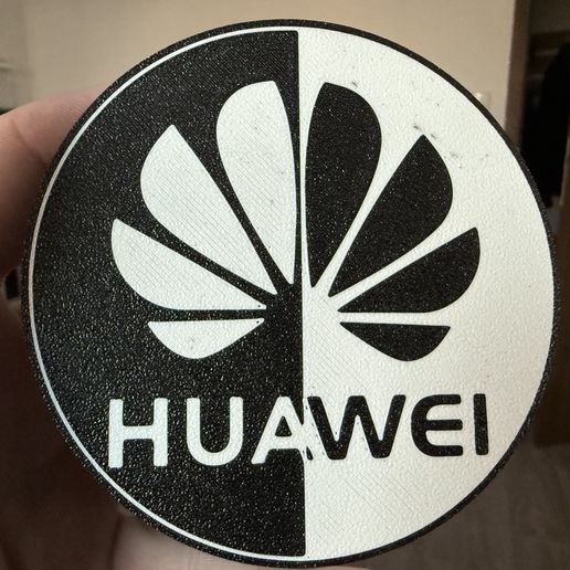 🚩 Huawei logo coaster・ STL File for 3D printing・Cults