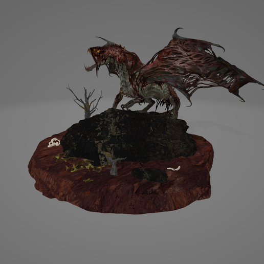 👹 MONSTER HUNTER VAAL HAZAK FIGURE・ STL File for 3D printing・Cults