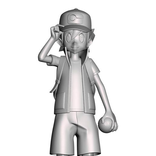👀 Ash Ketchum (Journeys) – 3D Printable Figure HD (Pupils + No-Pupils ...