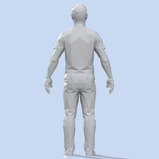 🗿 Standing Human – Neutral Pose・Free STL File for 3D printing・Cults