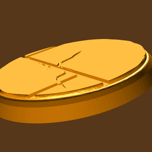 Free OBJ file Stone Slab Base -1 ⚔ ・3D print design to download・Cults