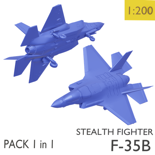 Archivo 3D F-35 (A/B/C) TODO EN UN GRAN PACK ️ ・Modelo para descargar y ...