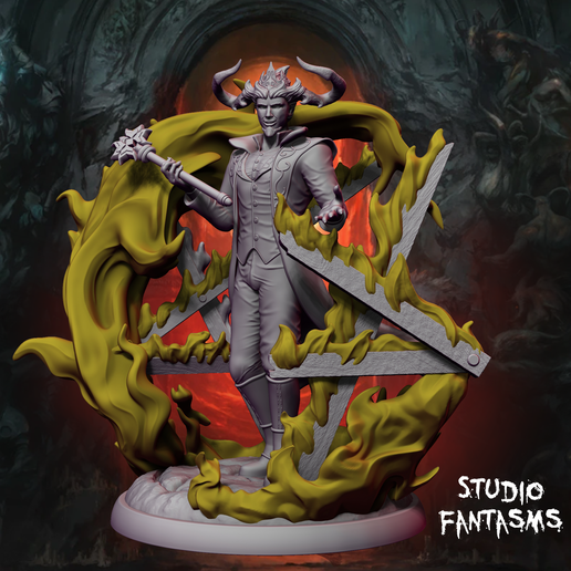 3D file Asmodeus, King of Hell 🤴 ・3D printer design to download・Cults